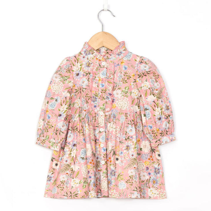 Pink Print Dress – The Little Trunk